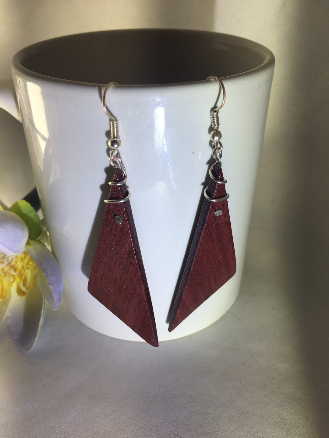 Stunning One of a Kind Natural Padauk Wood Geometric Design - Etsy