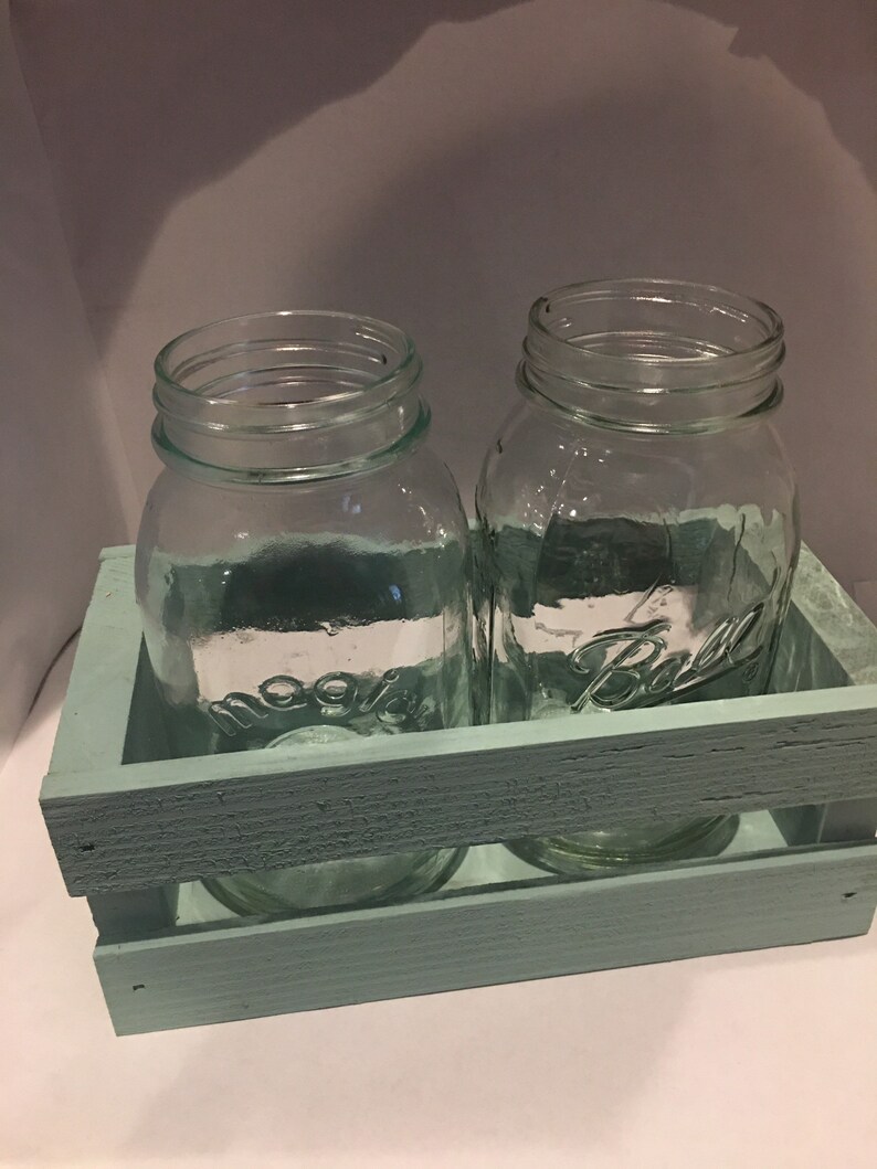 Mason Jar Utensil Caddy - Etsy