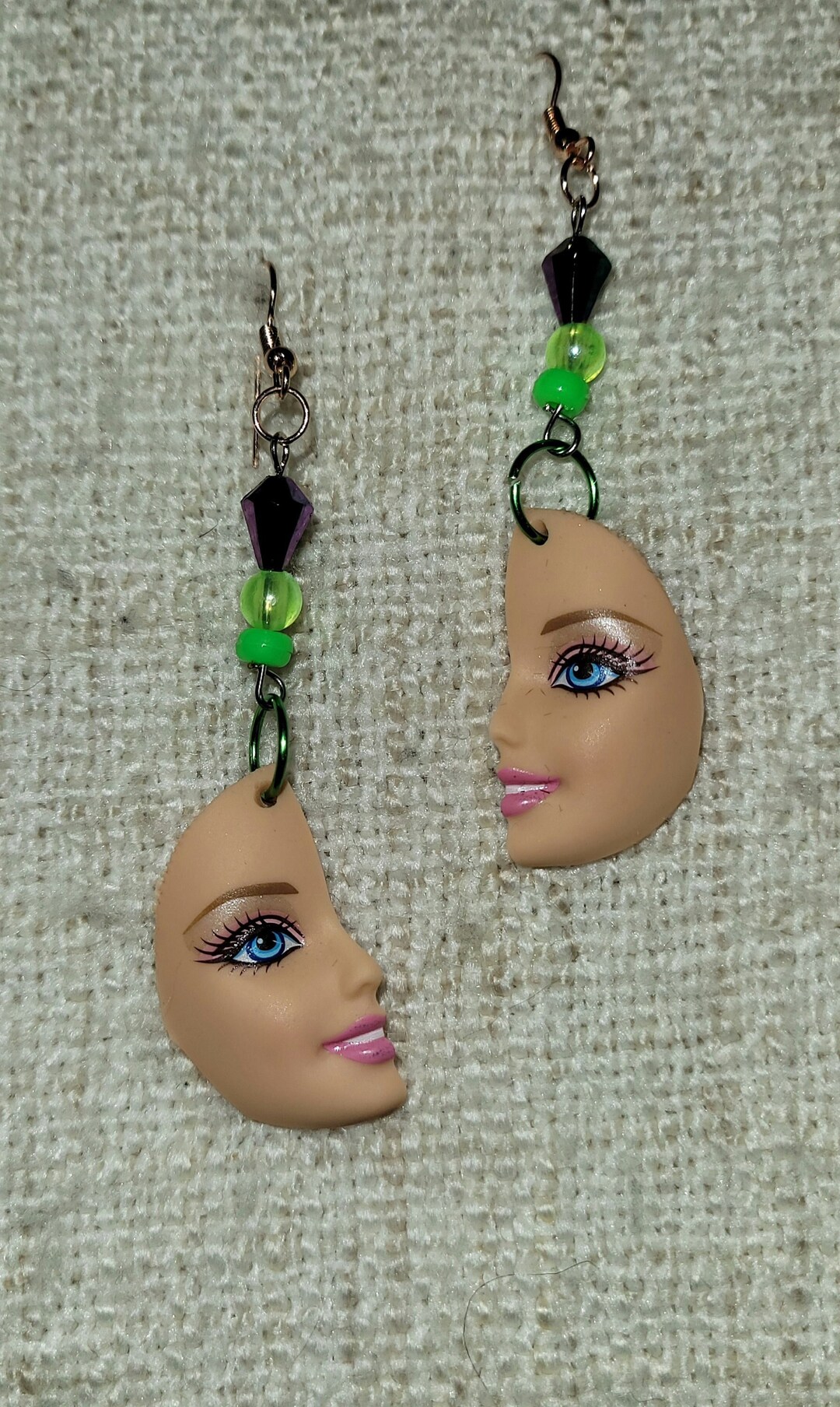 Barbie Face Earrings - Etsy
