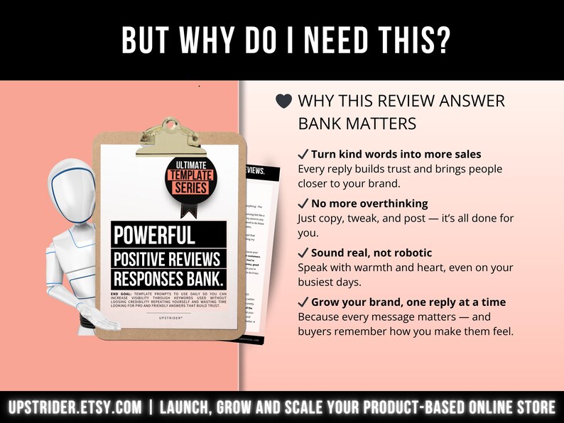 The Ultimate Positive Reviews Responses Examples Template, Etsy and ...