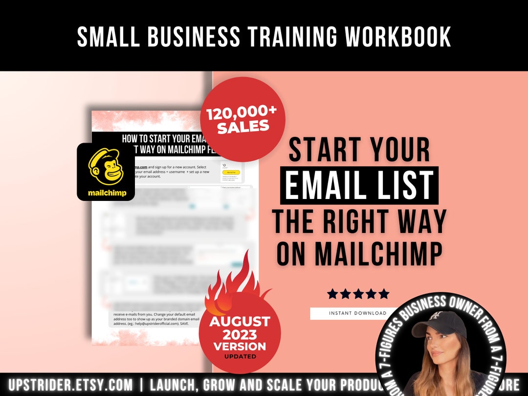 How to Start Your Email List on Mailchimp Flashcard Email - Etsy