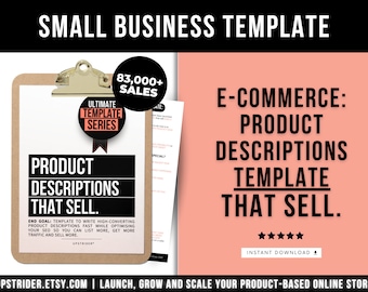 Product Description Cheat Sheet Etsy