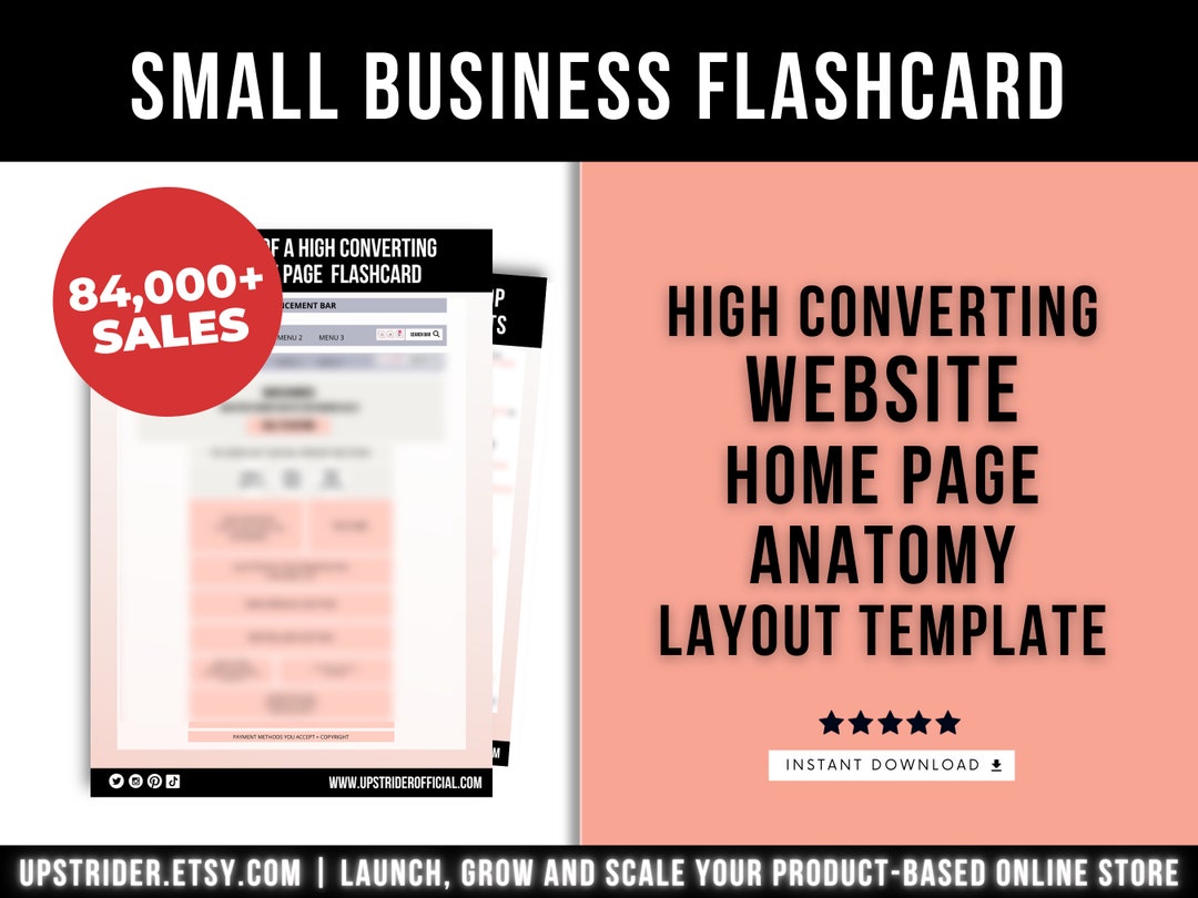 High Converting Website Home Page Anatomy How to Design an - Etsy