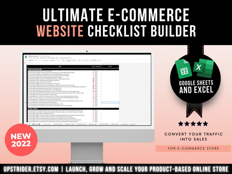Ultimate E-commerce Shopify Store and Website Checklist - Etsy UK