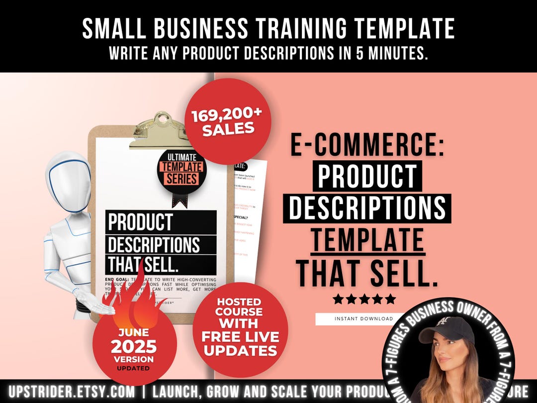 How to Write Listing Product Descriptions That Sell Template Cheat ...