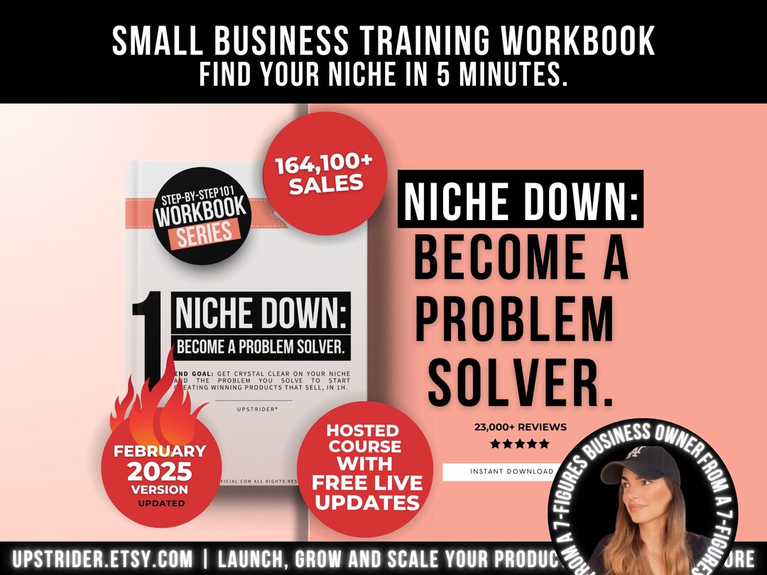 How to Niche Down and Solve Problems Workbook, Find Your Profitable ...