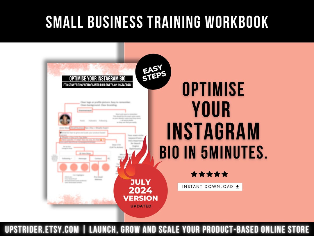 Instagram Account Optimisation Small Business Flashcard, How to ...