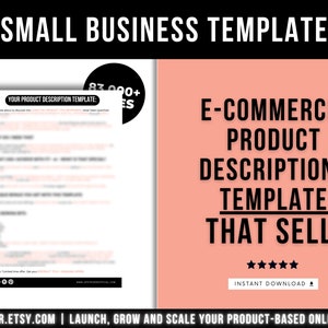How to Write Listing Product Descriptions That Sell Template - Etsy