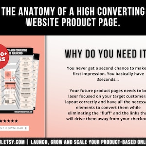 High Converting Product Page Template for Ecommerce Website, How to ...