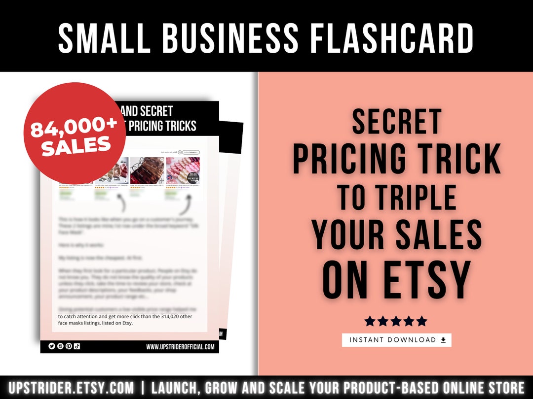 How to Sell on Etsy Secret Pricing Trick Etsy Selling Pricing - Etsy