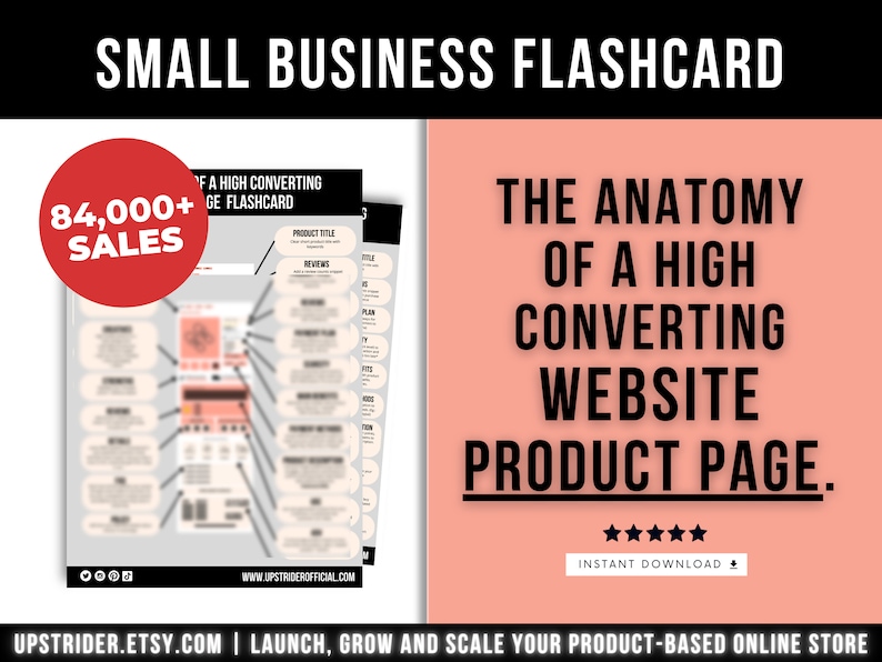 High Converting Product Page Template for Ecommerce Website - Etsy