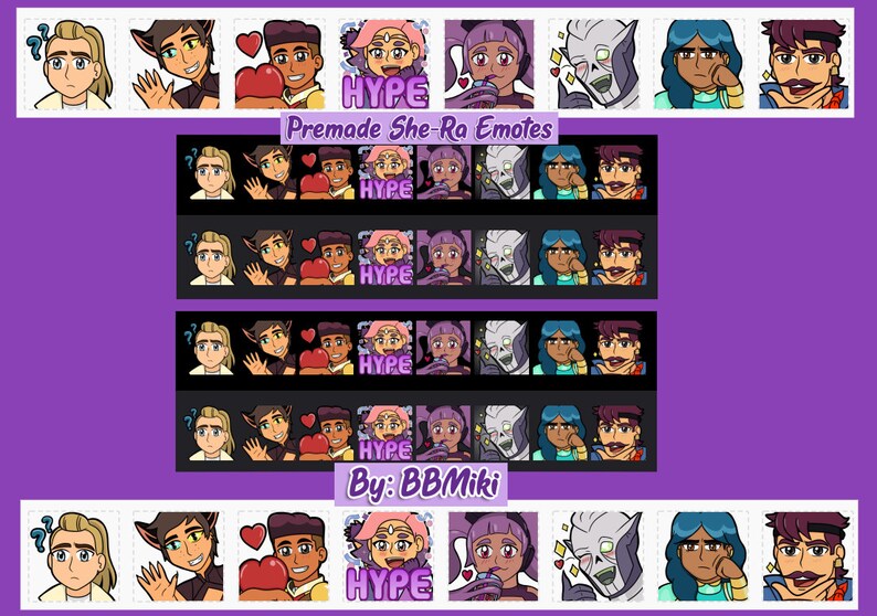 Premade P2U: 8 She-ra Emotes Bundle - Etsy