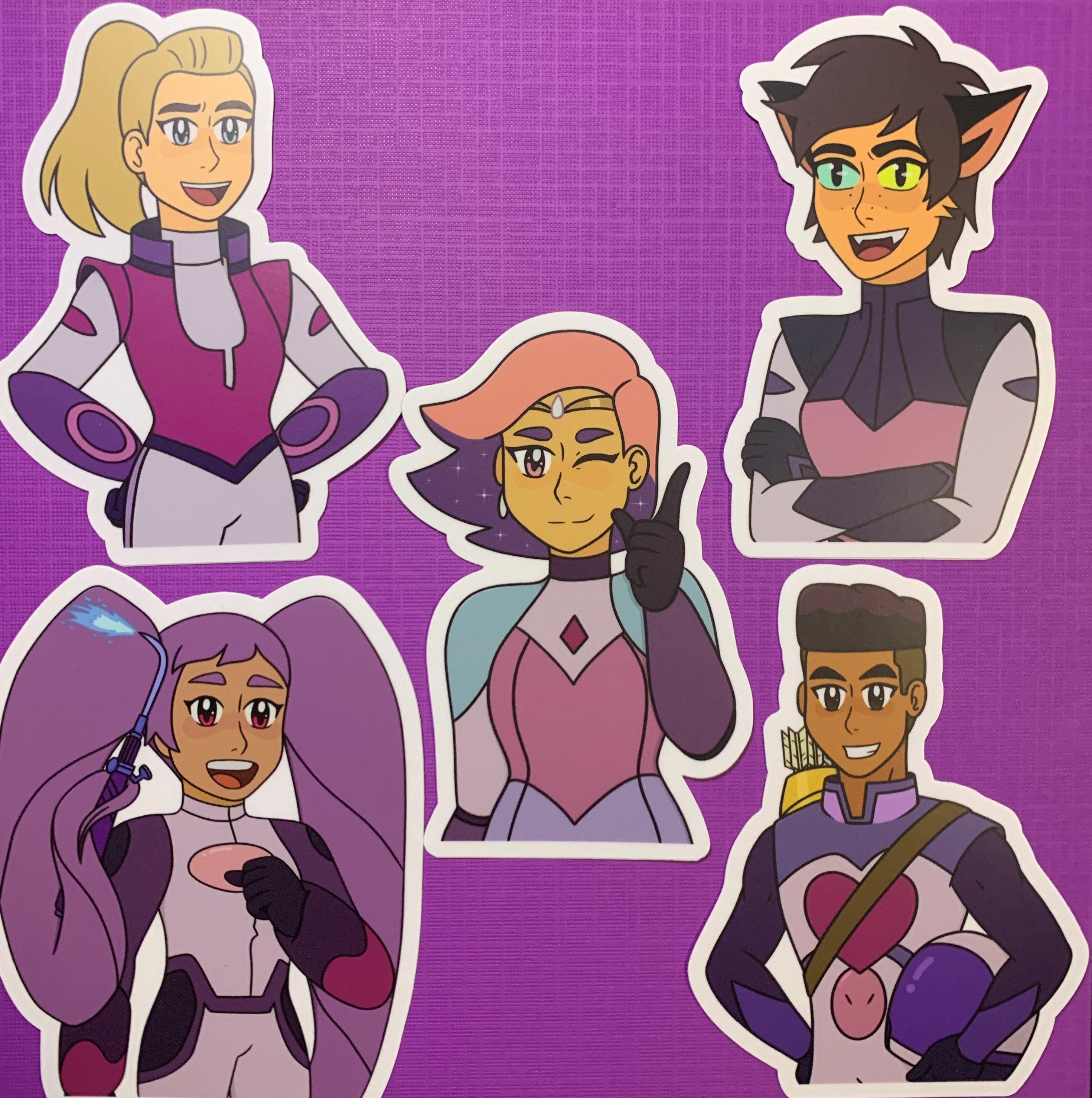 Space Suit Squad Stickers/she Ra/vinyl Stickers/very Slight Surface ...