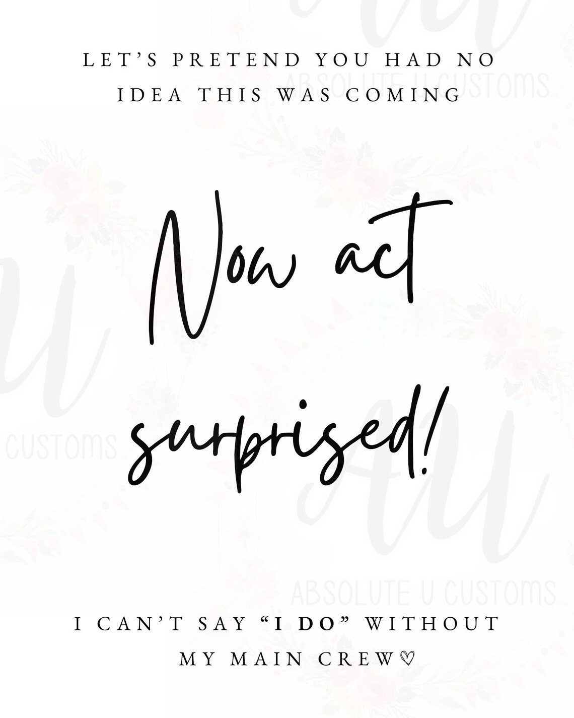 Bridesmaid Proposal Welcome Sign | Minimalist Black and White Wedding ...