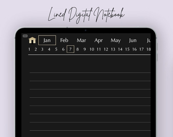 Samsung Notes Planner | Undated Android Digital Planner | Monthly ...