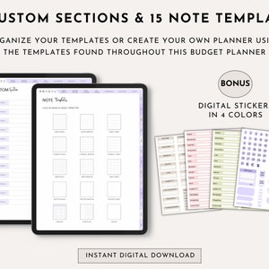 Digital Budget Planner, Dark Pink, Digital Financial Planner, Paycheck ...