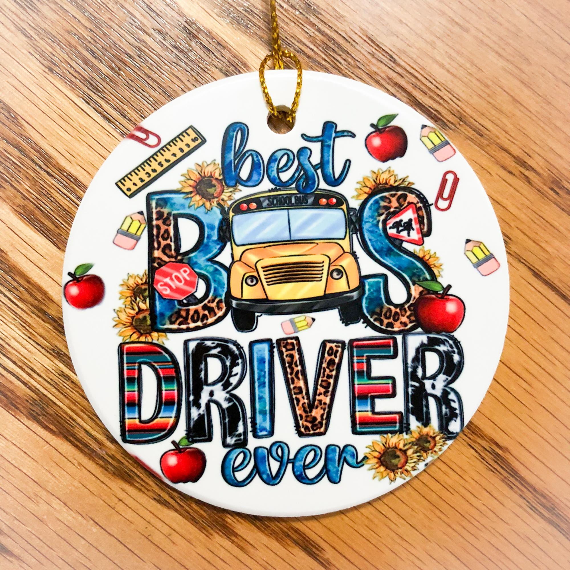 School Bus Driver Ornament: Appreciation Gift, 3