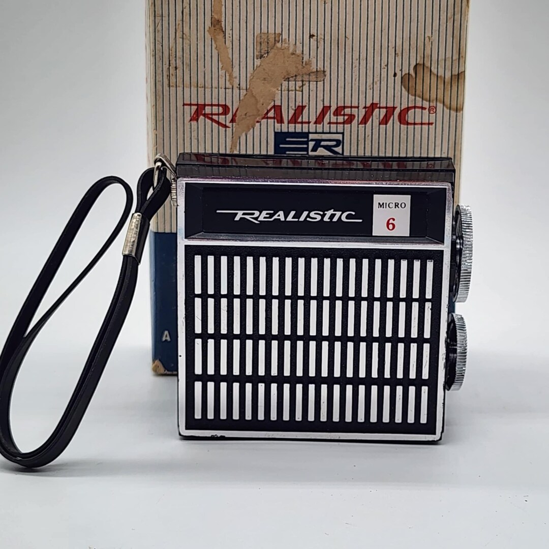 Vintage Realistic 5 Micro Radio Transistor Radio Rare Box Complete ...