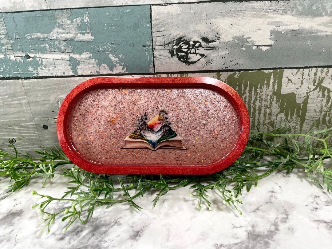 Pill Crystal Resin Tray, Crystal Display Tray, Resin Tray, Library Book ...