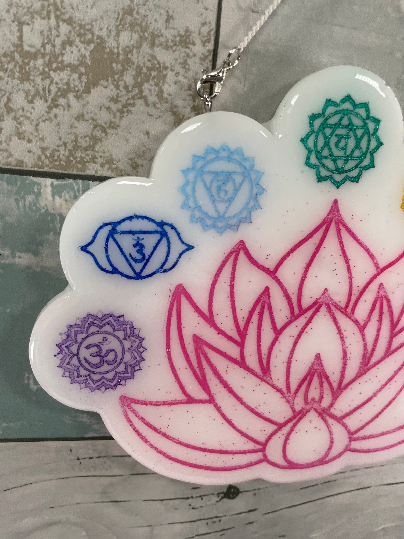 Lotus Flower Resin Wall Decor, Lotus Wall Art, Yoga Art, Flower of Life ...
