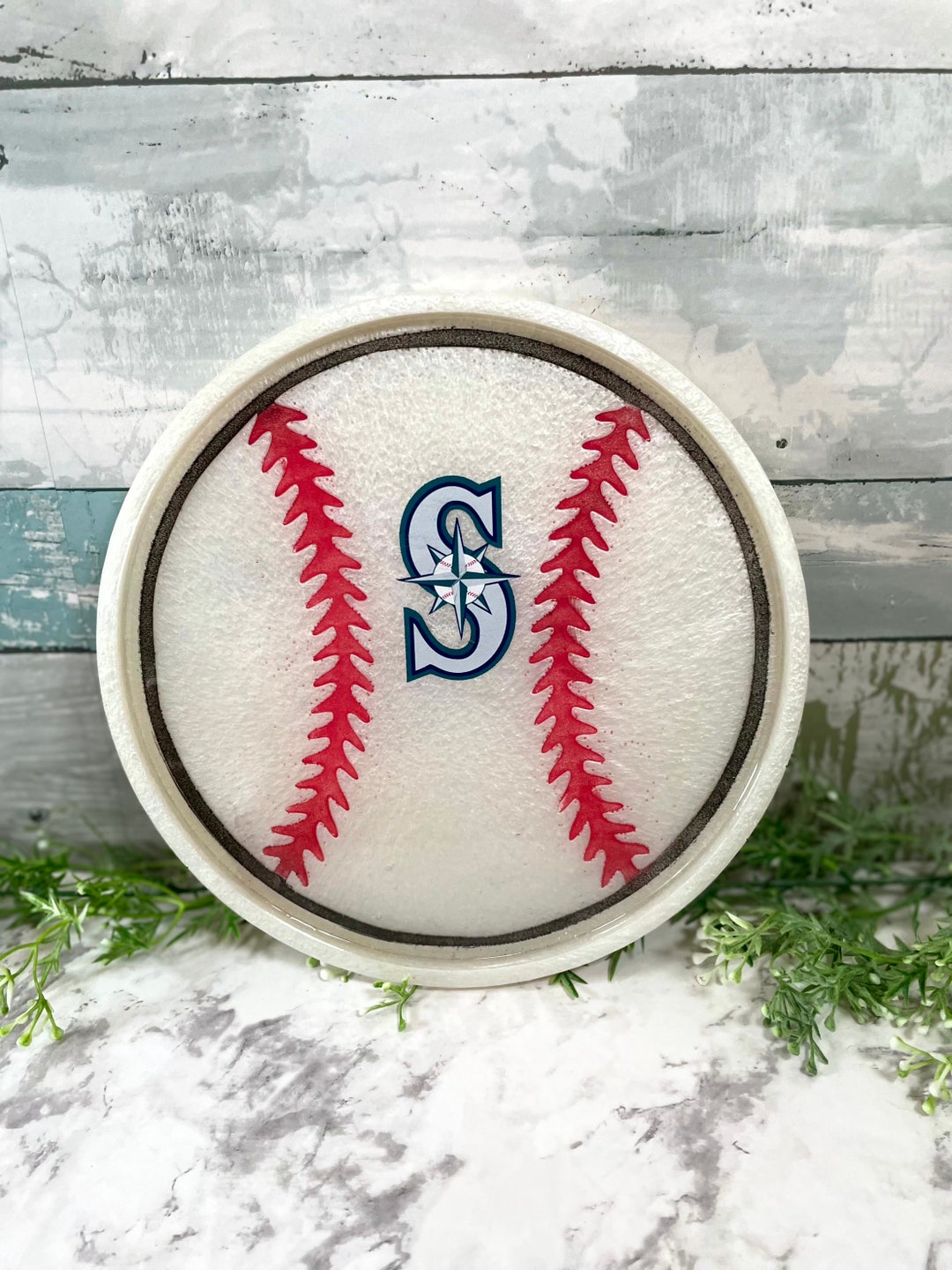 Baseball Resin Tray, Crystal Display Tray, Bathroom Tray, Seattle ...