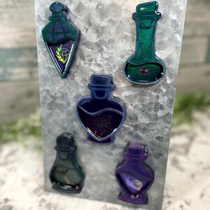 Magnet Set Spells & Potions, Potion Bottles, Halloween Home Decor ...