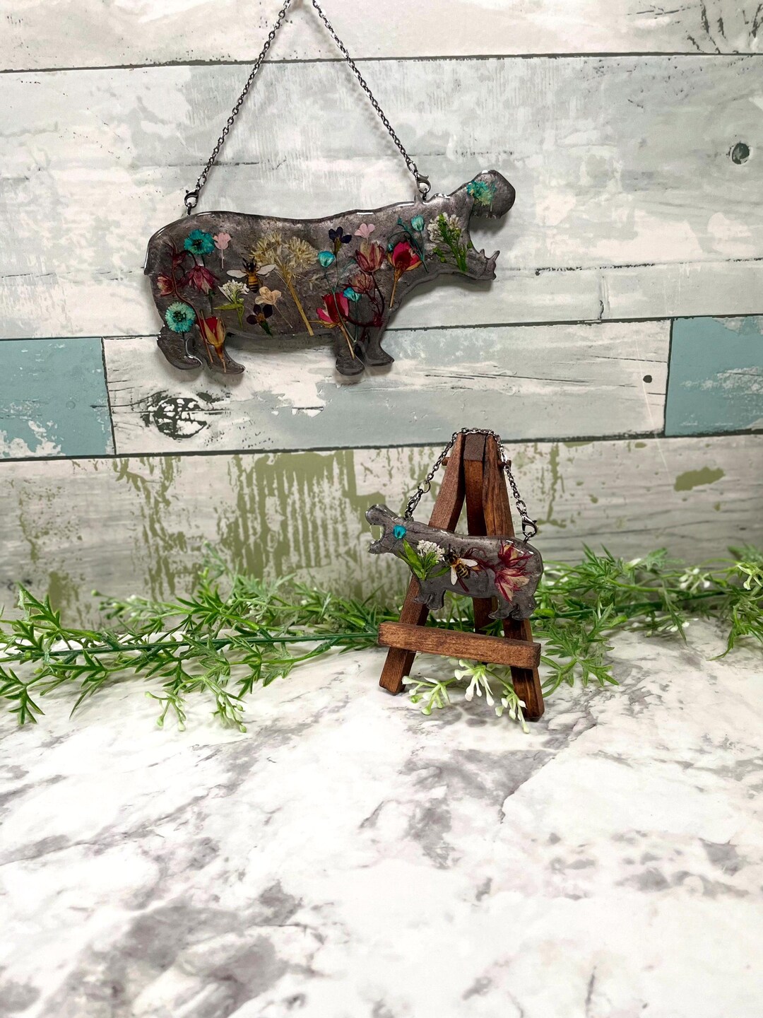 7" Hippo Hippopotamus Wall Art & Mini Hippo Hippopotamus Gift, Hippo ...