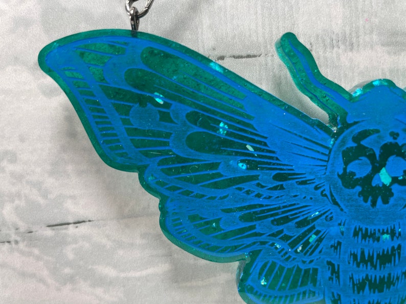 Death Moth Wall Art, Death Moth Gift, Death Moth Artwork, Resin Wall ...
