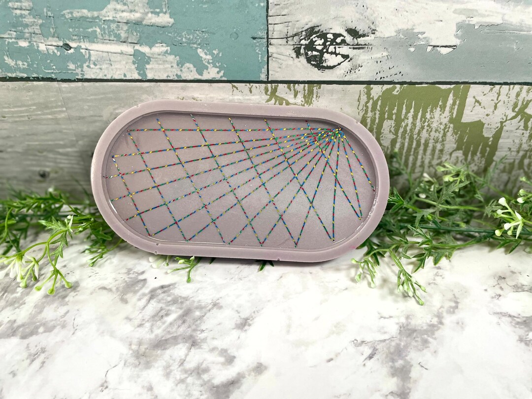 Pill Crystal Resin Tray, Crystal Display Tray, Resin Tray, Geometric ...