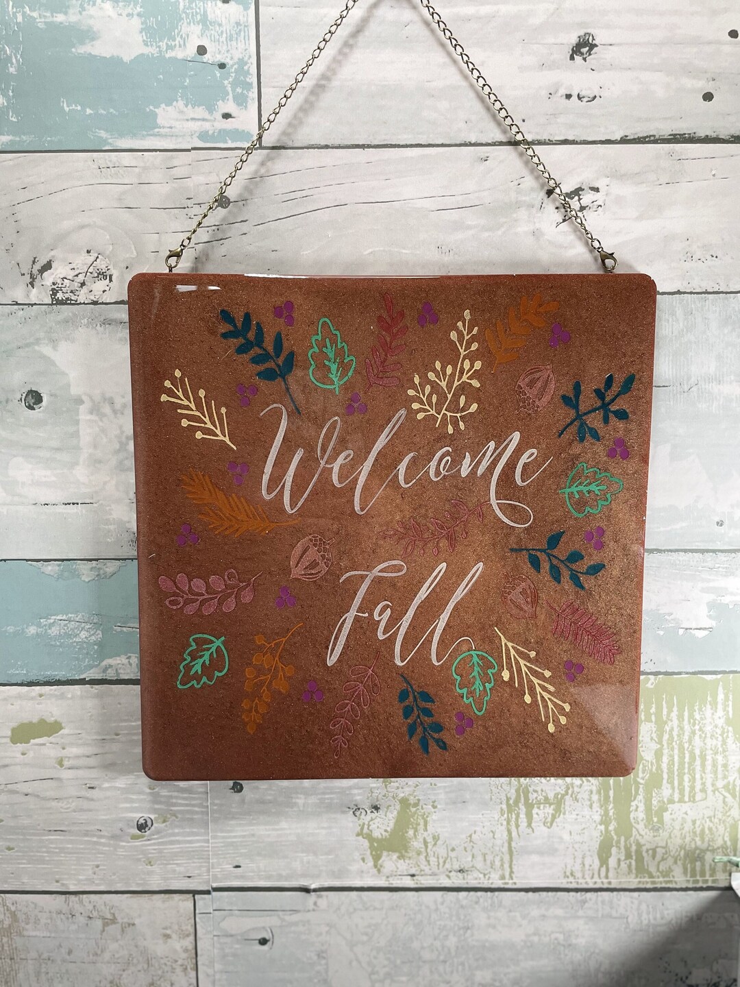 Welcome Fall, Fall Decor, Halloween Decor, Autumn Decor, Housewarming ...