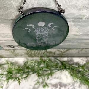 Sage Bundle, Moon Phases, Crystal Cluster Wall Hanging, Celestial Decor ...