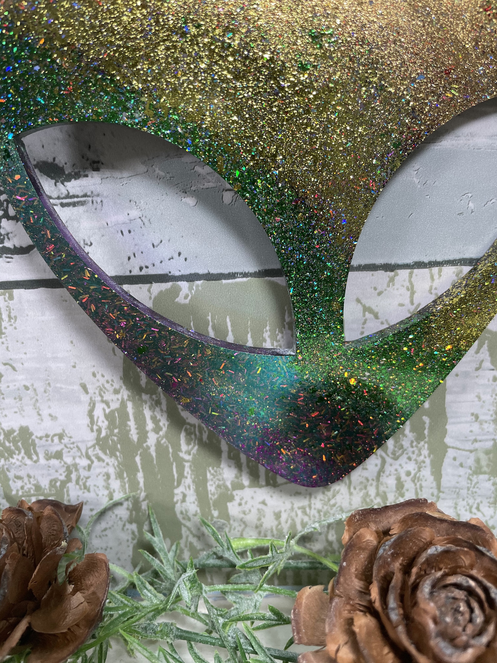 Alien Head Wall Hanging Alien Art Resin Artwork Resin Wall | Etsy