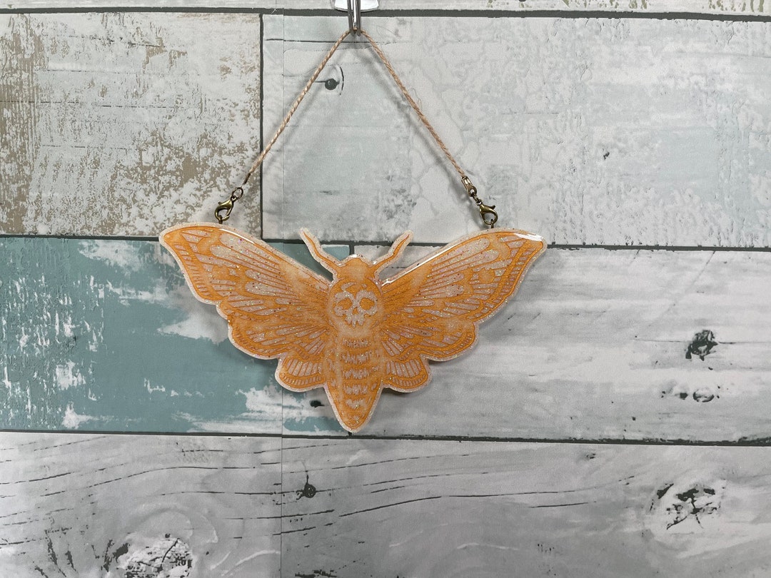Death Moth Wall Art, Death Moth Gift, Death Moth Artwork, Resin Wall ...