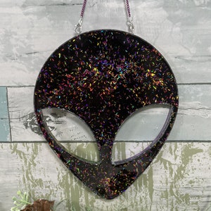 Alien Head Wall Hanging, Alien Art, Resin Artwork Resin Wall Decor ...
