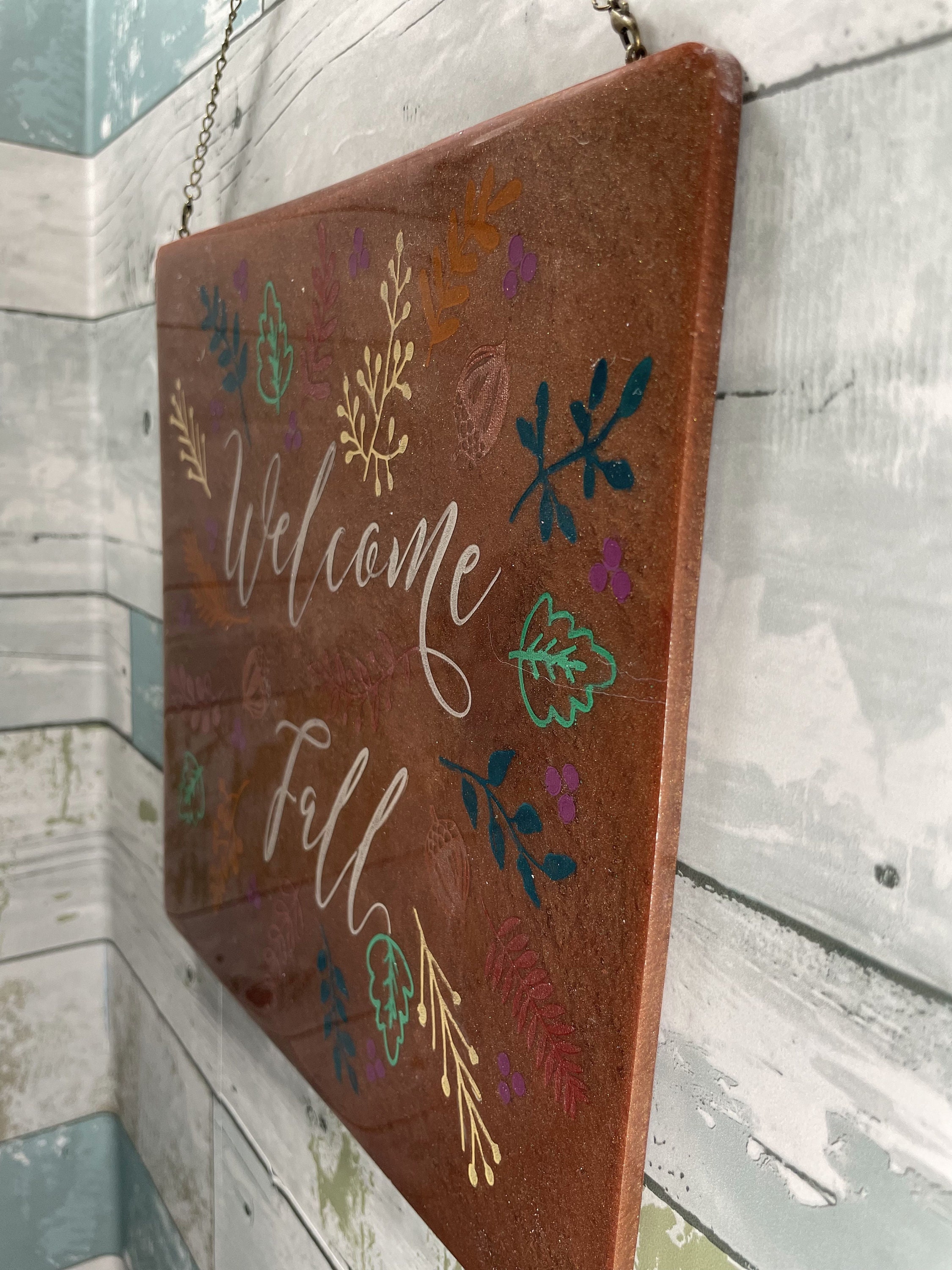 Welcome Fall, Fall Decor, Halloween Decor, Autumn Decor, Housewarming ...