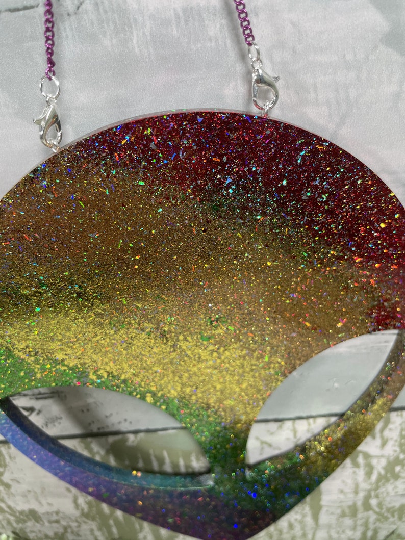 Alien Head Wall Hanging Alien Art Resin Artwork Resin Wall | Etsy