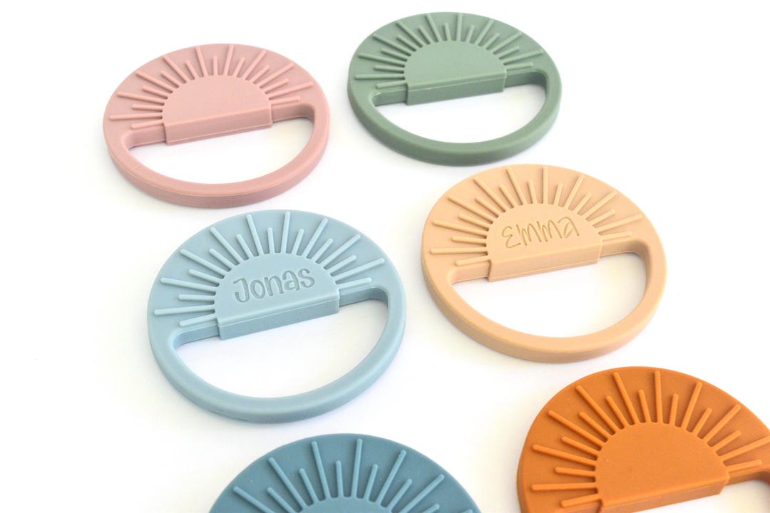 Personalized Teething Ring | Baby Shower Gift | Custom Silicone Teether ...