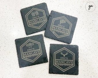 Man Cave Coasters | Etsy