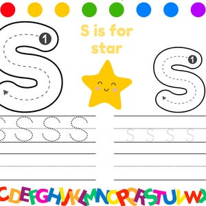 Alphabet Tracing - Etsy