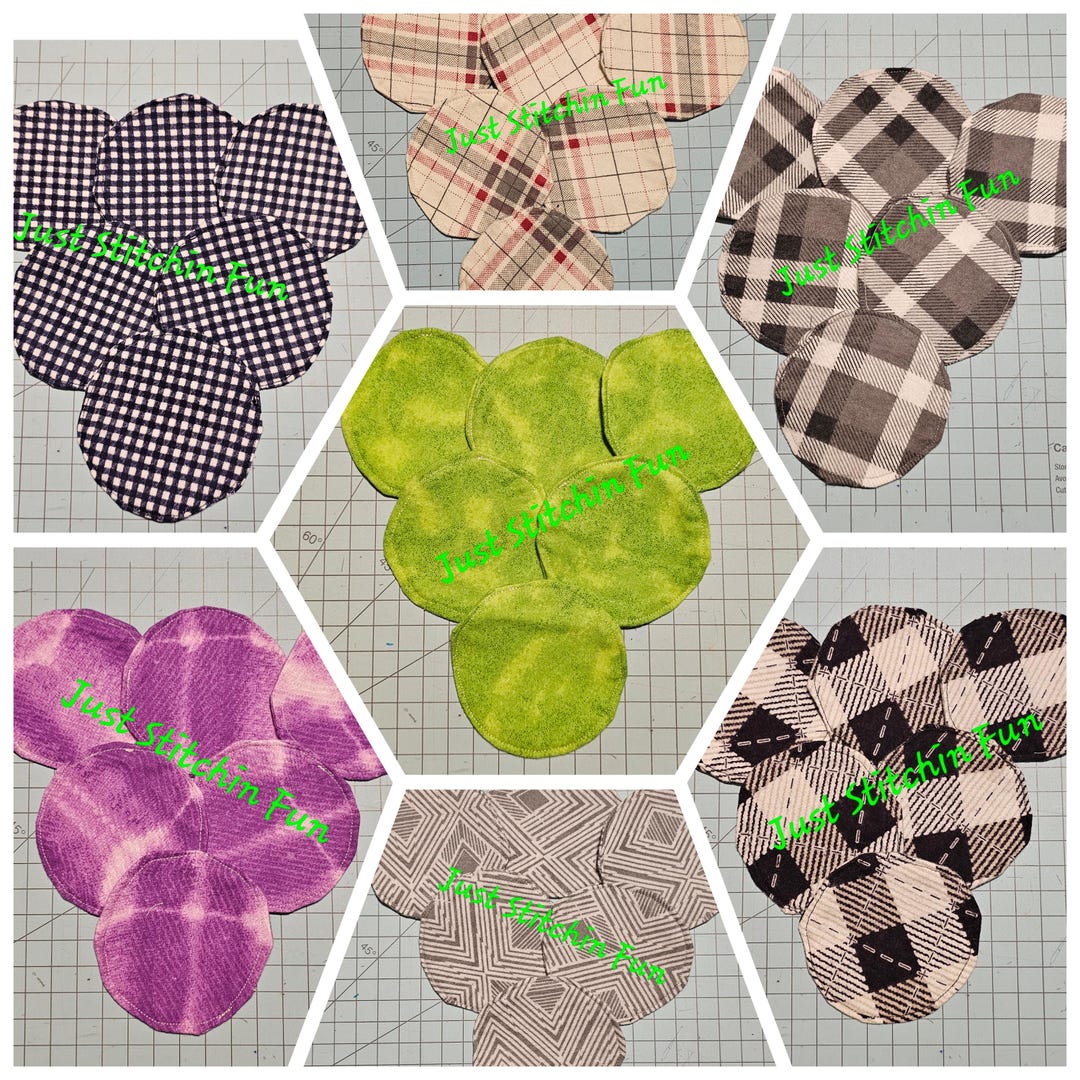 Soft Round Face Cloths Set of 6 - Etsy