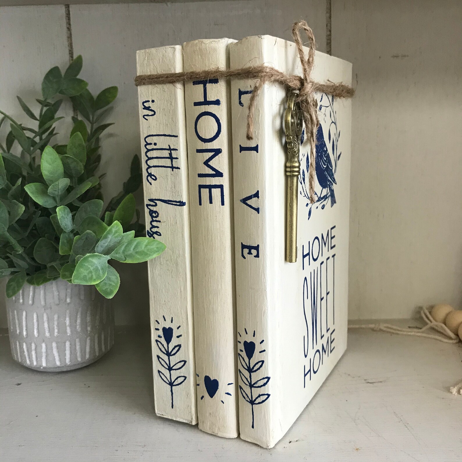 Book Stack home Sweet Home Design. Perfect for - Etsy