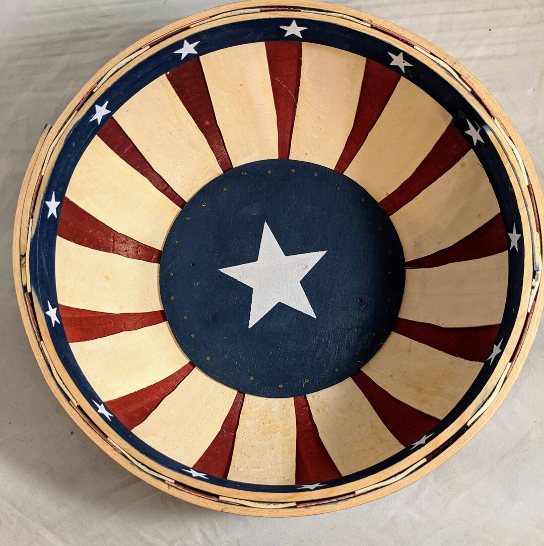 Patriot Basket Fourth of July Independence Day Flag Picnic - Etsy