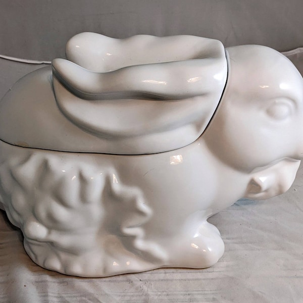 Vintage Rabbit Cookie Jar - Etsy