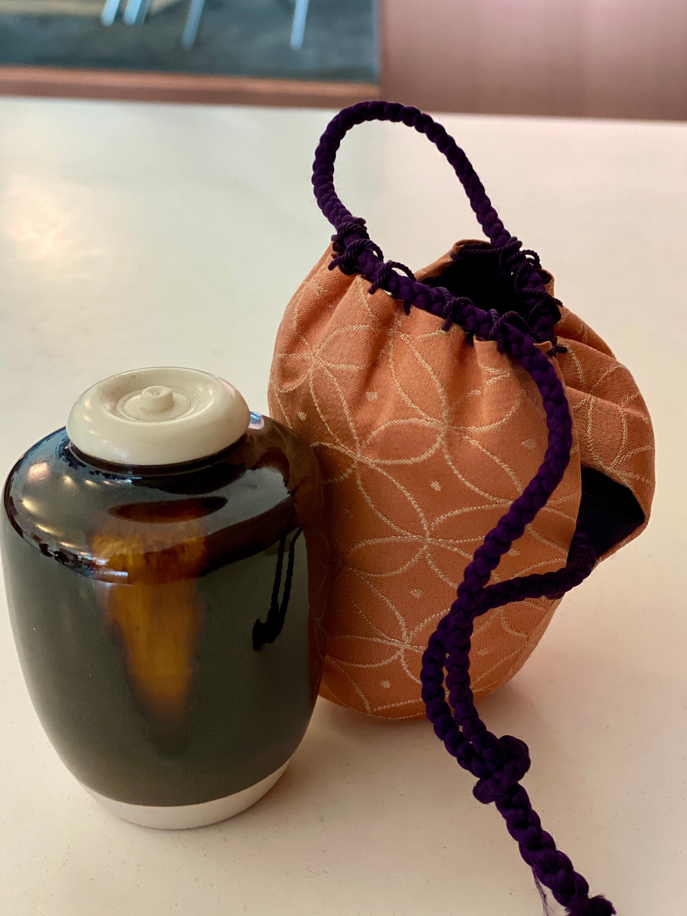 Vintage Japanese Matcha Canister With Silk Bag - Etsy Australia