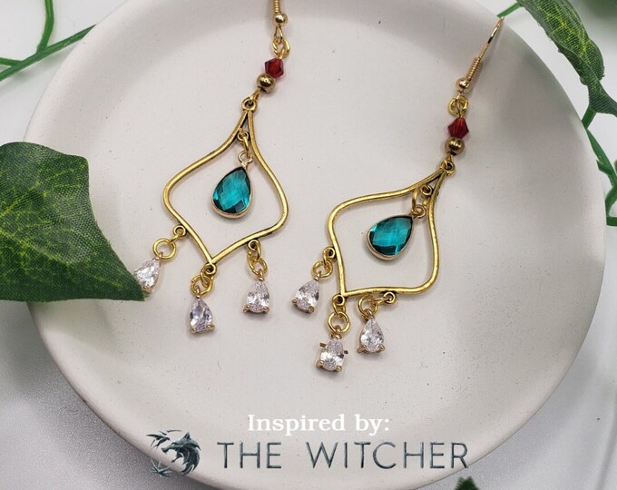 Triss Merigold - Witcher Inspired Earrings - Etsy