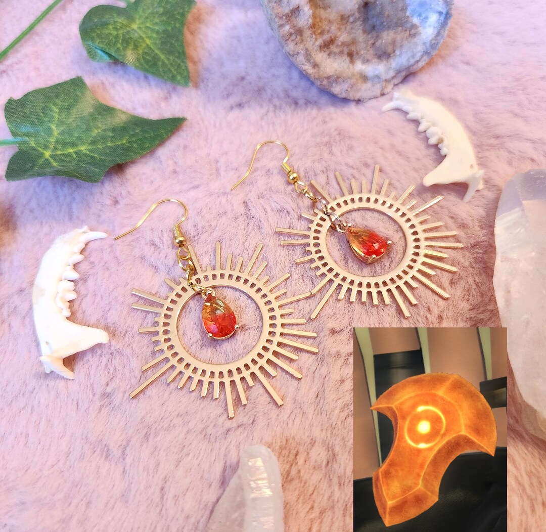 FFXIV Azem Crystal Inspired Earrings - Etsy