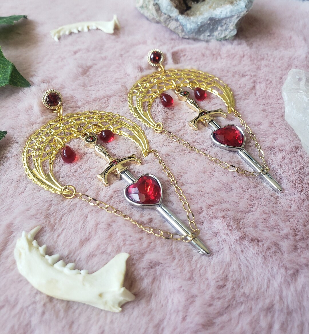 Dungeons and Dragons Dnd Crucible Knight Sword Earrings - Etsy