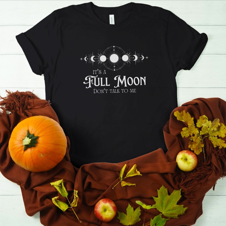 Full Moon Shirt Don't Talk to Me T-shirt Graphic Tee - Etsy