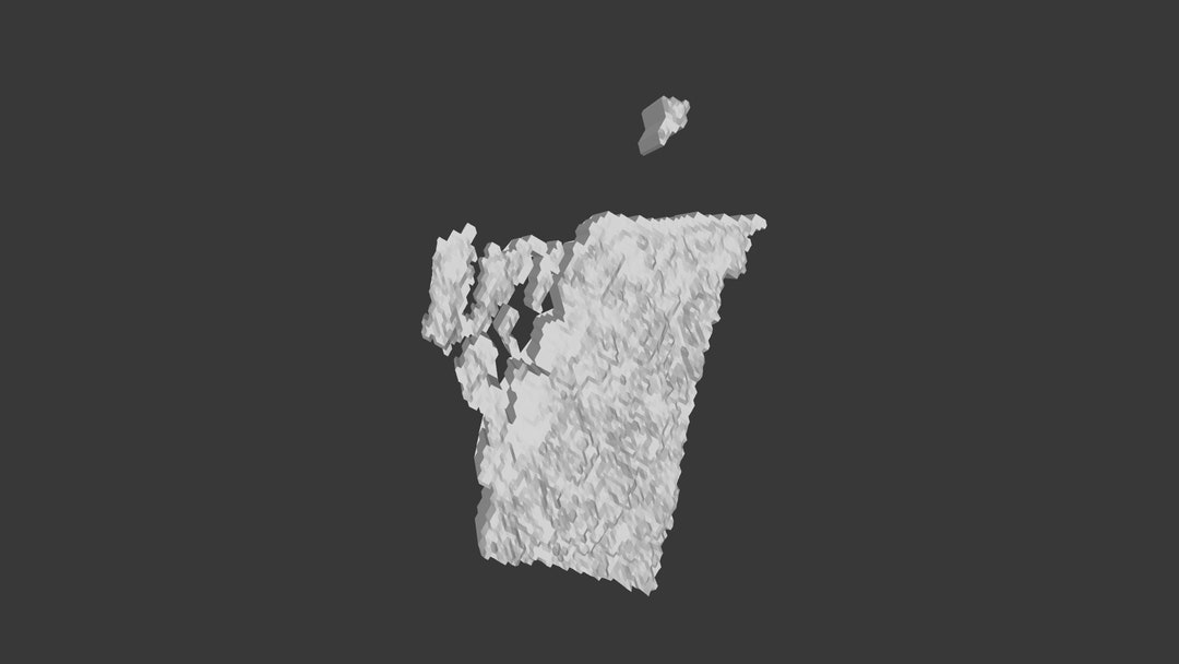 3D Topography Map of Rhode Island - Etsy