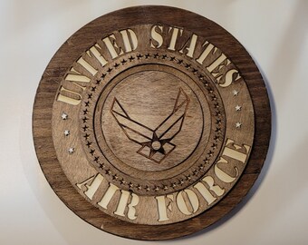 United States Air Force Wall Plaque, Wall Art, Retirement Gift, Veteran ...
